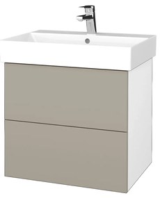 Dřevojas Koupelnová skříň VARIANTE SZZ2 60 Varianta: N01 Bílá lesk / D15 Nebraska