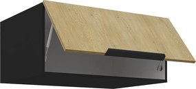 CREMONA cc | horní skříňka 80 NAGU-36 1F výklopná | 80 cm | HLUBOKÁ | černá/cremona