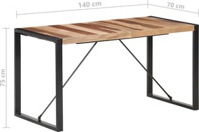 Jídelní stůl 140 x 70 x 75 cm masivní dřevo 321540