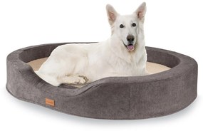 Lotte, pelech pro psy, polštář pro psy, pratelný, ortopedický, protiskluzový, prodyšná paměťová pěna, velikost XL (120 x 20 x 100 cm)