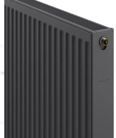 Mexen, Panelový radiátor Mexen CV21 500 x 1400 mm, spodní připojení, 1551 W, antracit - W621-050-140-66