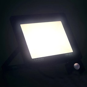 LED reflektor se senzorem 100 W studené bílé světlo 149632