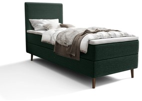 Jednolůžková postel 90 cm Napoli Bonell (zelená) (s roštem, s úl. prostorem). 1082426