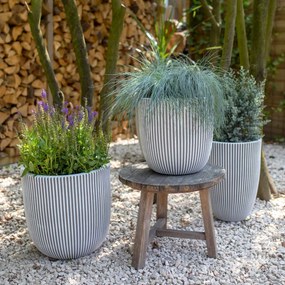 Capi Nature Groove NL Planter Ball Ivory Ø 35 cm / V 34 cm