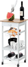 Regál, mdf, bílá, DR-044