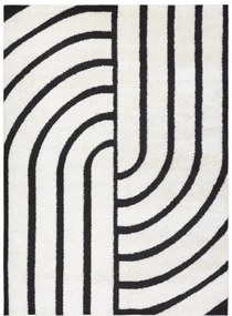 Dywany Łuszczów Kusový koberec Mode 8631 geometric cream/black ROZMĚR: 180x270