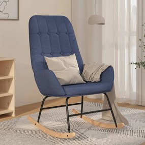 Houpací křeslo modré textil 341257