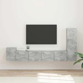Sestava TV skříněk 3 ks Betonově šedá Kompozitní dřevo 3409018