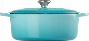 Pekáč oválný litinový Le Creuset 4,7 l, barva tyrkysová