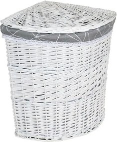 Košíkárna Koš na prádlo proutěný bílý 39x39x55 cm