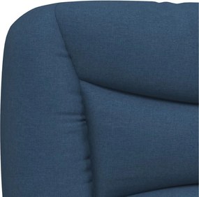 Postel s matrací Hvar modrá 140 x 200 cm textil 3208540