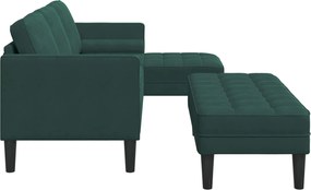 Set pohovek 2 ks Tmavě zelená Polyester 3329266