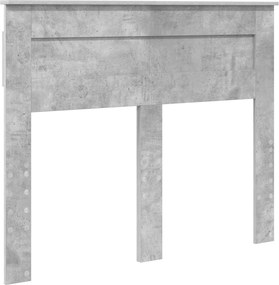 Rám postele s čelo Betonově šedá 120 x 190 cm Kompozitní dřevo 3410006
