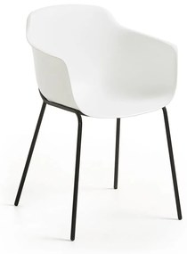 Bílá jídelní židle Kave Home Khasumi