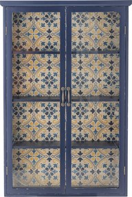 BLOOMINGVILLE Kabinet HAZEM modrý 122x81 cm