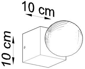Sollux SL.0682 - Nástěnné svítidlo ABEL 1xE27/60W/230V beton