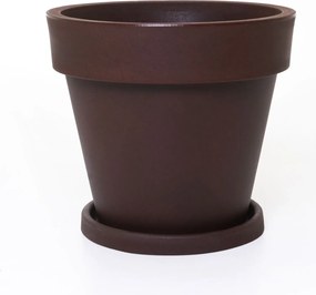 Miska pod květináč PLATO, plast, Ø 60 cm, hnědá