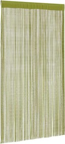 Provázkové záclony, 2 ks, 140x250 cm, zelená 132413