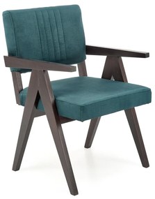 Židle MEMORY (Tmavě zelená / Eben)