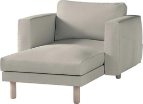 Potah na IKEA Norsborg šezlong s loketními opěrkami barva béžová látka pletený vzor
