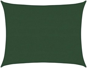 Stínící plachta 160 g/m² tmavě zelená 6 x 7 m HDPE 311469