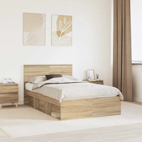 Rám postele s čelo Sonoma 120 x 190 cm Kompozitní dřevo 3407897