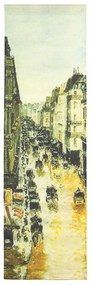 Lenbutik Tapiserie 100 % len, 145x45 cm, Camille Pissarro, Rue Saint Honore in the Afternoon