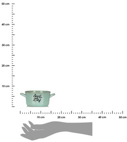 Kameninová miska na polévku Soup 500 ml zelená
