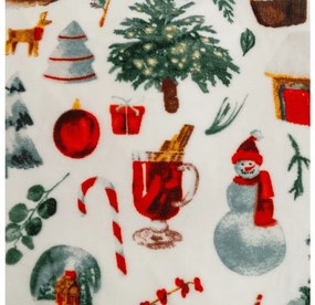 Mikroplyšové povlečení FESTIVE MAGIC bílé Rozměr povlečení: 2 ks 70 x 90 cm | 200 x 220 cm
