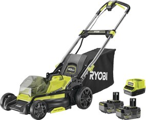 Ryobi RY18LMX40C-240 18V ONE+ Bezuhlíková sekačka na trávu záběr 40cm 2x4.0Ah