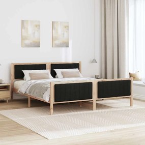 Rám postele Hnědo-černá 180 x 200 cm Masivní borovicové dřevo 3394305