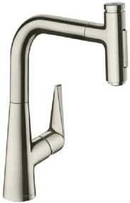 Hansgrohe Talis Select M51 - Dřezová baterie M5117-H220 s výsuvnou sprškou, sBOX, vzhled nerezu 73868800
