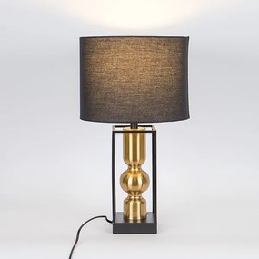 Stolní lampa 1xE27/40W/230V černá/zlatá