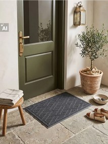 Sinsay - Vinylová rohožka s geometrickým vzorem - šedá