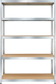 Parkside® Vysokozátěžový regál s 5 policemi, 180 x 120 x 40 cm
