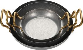 Servírovací kovový talíř ve stříbrné barvě ø 24 cm Serve – BonBistro