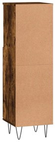 Petromila Koupelnová skříňka kouřový dub 30x30x100 cm kompozitní dřevo