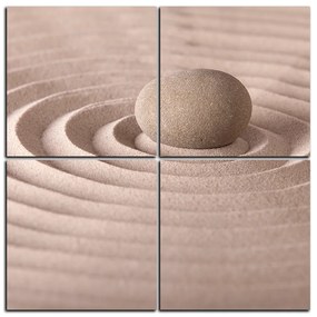 Obraz na plátně - Relaxační kámen - čtverec 3192E (100x100 cm)