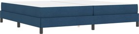 Postel s boxspringem Modrá 200 x 200 cm textil 3398520