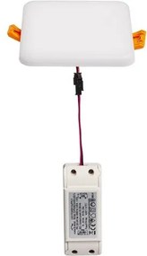 RED R13521 BELI SQ 10 zápustná mléčný akryl 230V LED 8W IP65 3000K - RED - DESIGN RENDL
