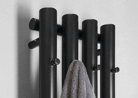 Sapho Sapho, PILON topné těleso 270x1800mm, se 4 háčky, černá mat, IZ122T