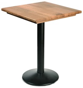 Nábytek ze sudu Kavárenský stůl hranatý dřevo: dub 60x60x76 cm