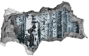 Wallmuralia Samolepící díra na stěnu Stromy břízy 95x73 cm