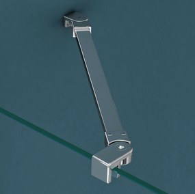 design sprchový kout RAVENA R66 - U-form CHROME 90-140cm