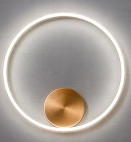 Redo Nástěnné/stropní LED svítidlo ORBIT ø 40 cm, 3000K Barva: Bronzová, Stmívání, řízení: DALI