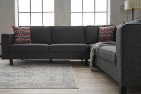 Hanah Home Rohová pohovka KALE antracitová
