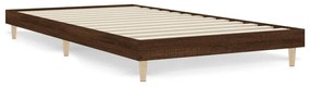 vidaXL Rám postele hnědý dub 90 x 200 cm kompozitní dřevo
