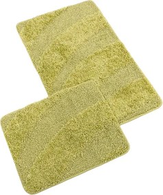 Bellatex koupelnové předložky BANYSILVER bez výkroje sada 60x100, 60x50 cm Zelená