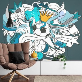 Fototapeta Graffiti Fotbal Hladký vinyl 135x90