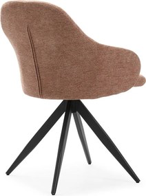 Světle hnědá čalouněná jídelní křesla v sadě 2 ks s područkami Tamara – Marckeric